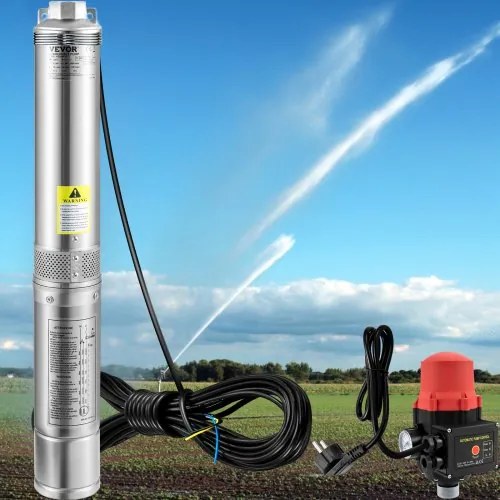 Ponorné čerpadlo do hlubokých studní, 750 W 230 V/50 Hz, 105 l/min. 62 m hlava, 20 m