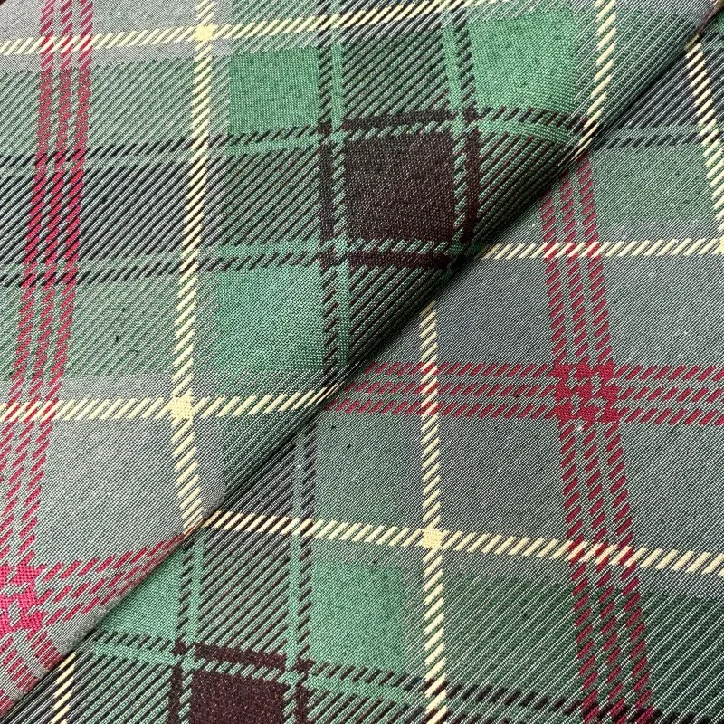 Ervi povlak na polštář Gobelínový - Tradiční zelený tartan, různé rozměry