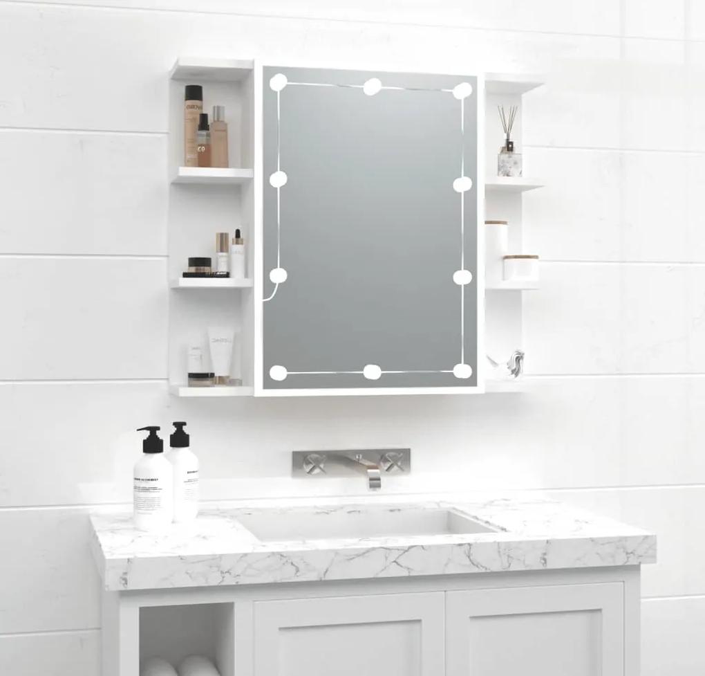 vidaXL Zrcadlová skříňka s LED 70 x 16,5 x 60 cm [808879] Barva: Betonová šedá