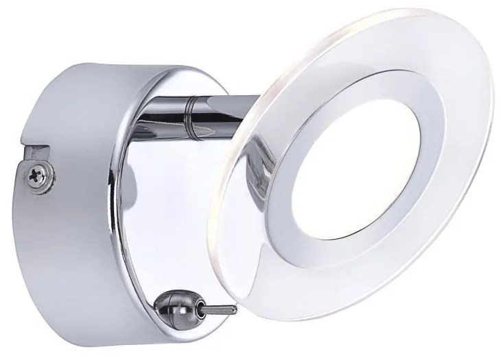 LD 12010-17 SOFIA LED nástěnné svítidlo, chrom, kruhové, bodové svítidlo, sklo 3000K - LEUCHTEN DIREKT