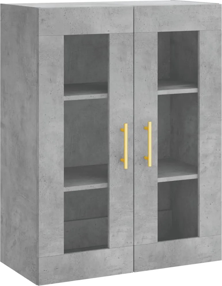 Skříň highboard betonově šedá 69,5x34x180 cm kompozitní dřevo 3198333