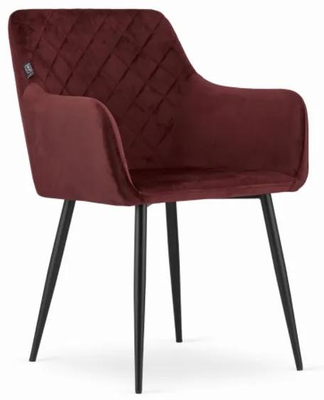 Sametová židle Copenhagen bordó