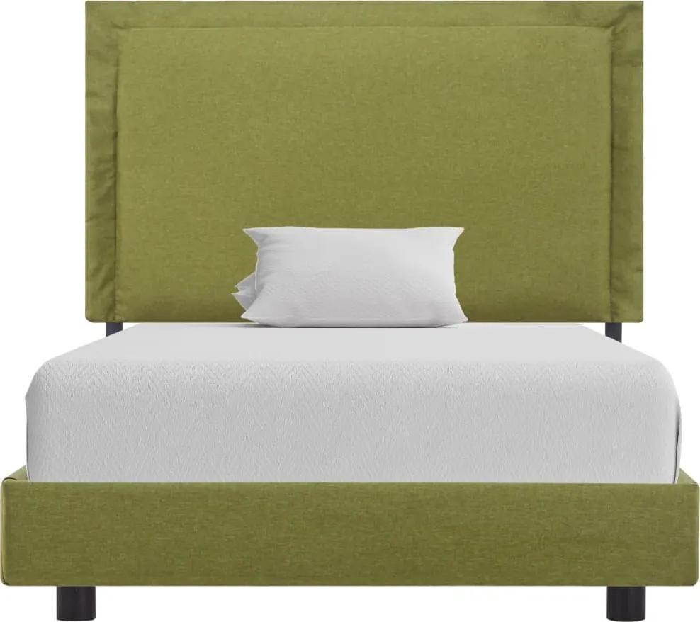 vidaXL Rám postele textil 90 x 200 cm [280996] Barva: Zelená
