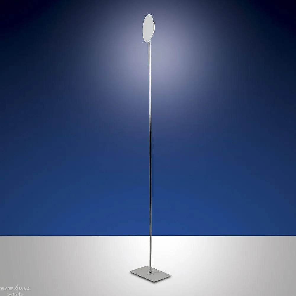 Fabas 3247-10-102 Fullmoon, bílá stojací lampa pro nepřímé osvětlení, 12W LED, výška 176cm