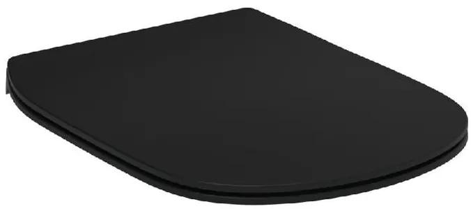 Ideal Standard Tesi - WC sedátko, SoftClose, hedvábná černá T5522V3