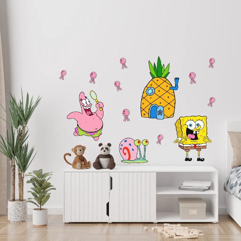 Samolepka na zeď "SpongeBob"