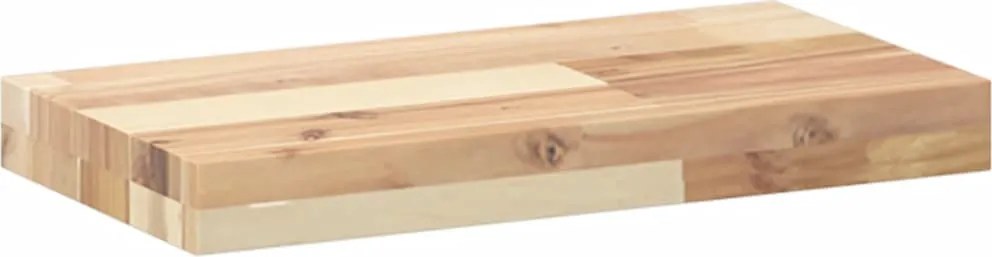 Plovoucí police 2 ks 40 x 20 x 4 cm neošetřené akáciové dřevo 3279416