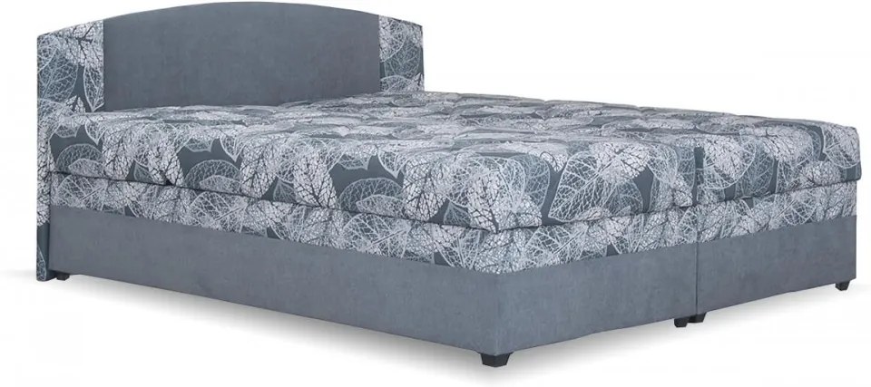 Čalouněná postel s úložným prostorem Kappa, tmavě šedá BLANÁŘ, 160x200 cm