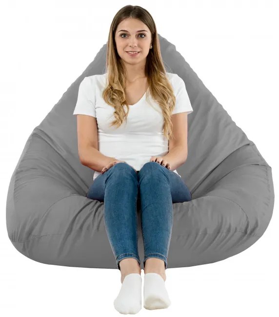 Sedací vak DROP XXL šedý OUTDOOR