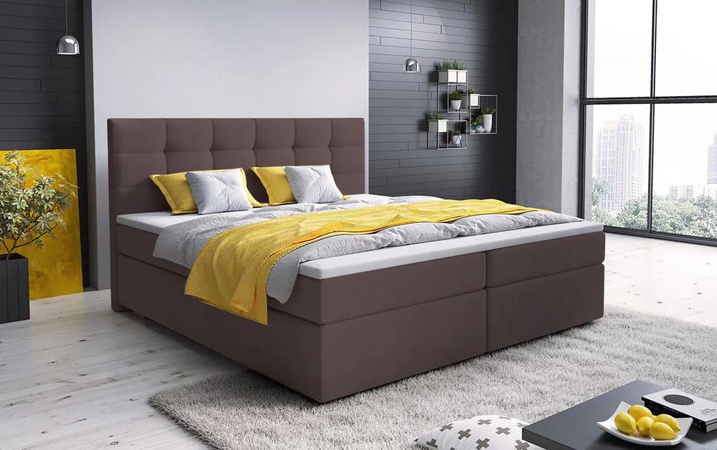 MSL Kontinentální čalouněná postel GLAM (180 x 200 cm) Barva látky: COSMIC 05