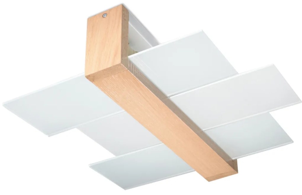 Sollux Lighting Stropní svítidlo FENIKS 2 přírodní dřevo