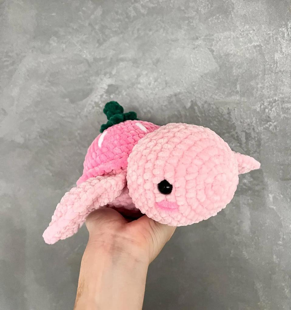 Vali Crochet Háčkovaná Želvička - Strawberry