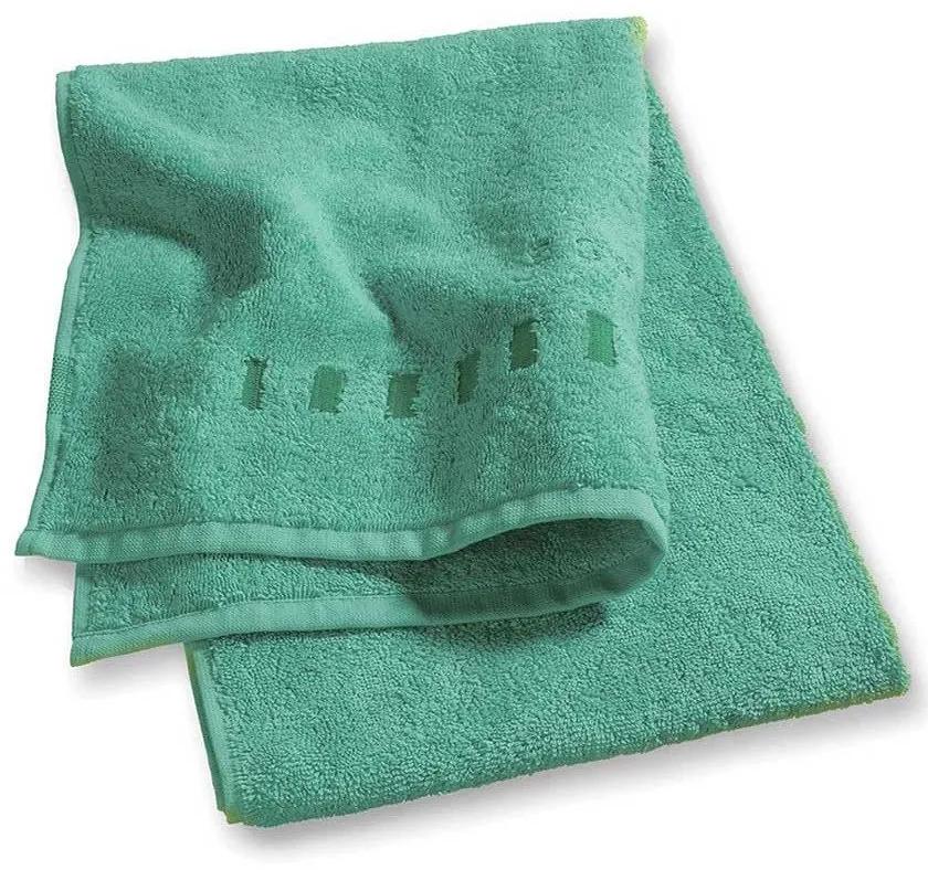 Luxusní froté ručník v zelené barvě, luxusní ručník, vyšívaný ručník, sada ručníků, zelená barva, Esprit - 50x100