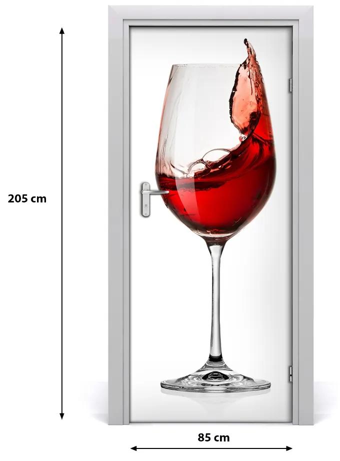 Fototapeta na dveře samolepící červené víno 85x205 cm