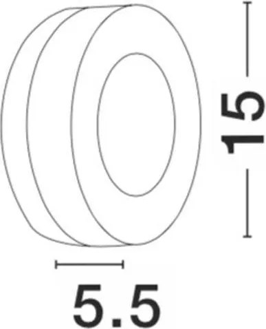 NV 9529713 Venkovní nástěnné svítidlo TUNE černý hliník a akryl LED 9W 3000K 100-240V 112st. IP65 - NOVA LUCE