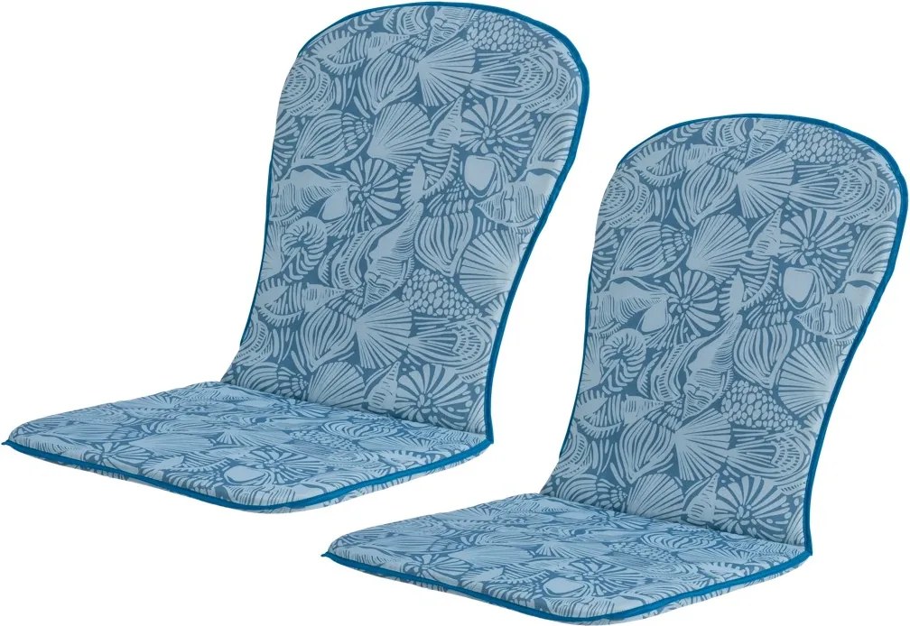Livarno® Sada potahů na křeslo 88 x 44 x 2 cm, 2dílná, modrá