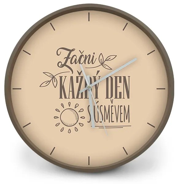 HD Kafetearie Dárkové hodiny Začni každý den s úsměvem Kafetearie