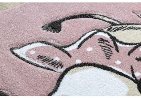koberec PETIT SLON, HVĚZDY, růžový velikost 200x290 cm | krásné koberce cz