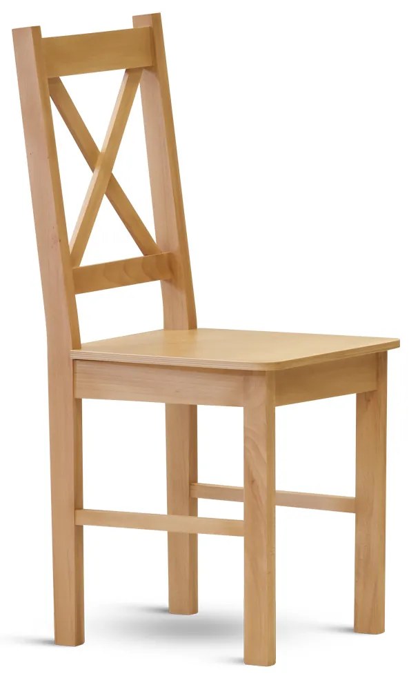 Stima Židle TERA s čalouněným sedákem Odstín: Dub Lanýž, Látky: TWIST beige 1