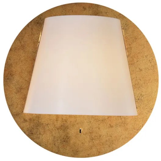 Nástěnné LED svítidlo | 5W/WW/400lm | Ø18cm, antická mosaz + bílá | Aca Lighting (ZM165LEDWG)