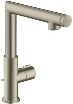 Umyvadlová baterie Hansgrohe Axor Uno s výpustí kartáčovaný nikl 45016820