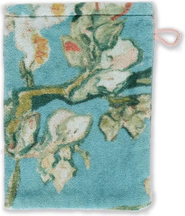 BH Van Gogh ručníky z vysoce kvalitního bavlněného froté Mandlové květy, modré (Luxusní froté ručníky s obrazem Vincenta Van Gogha - Mandlový květ )