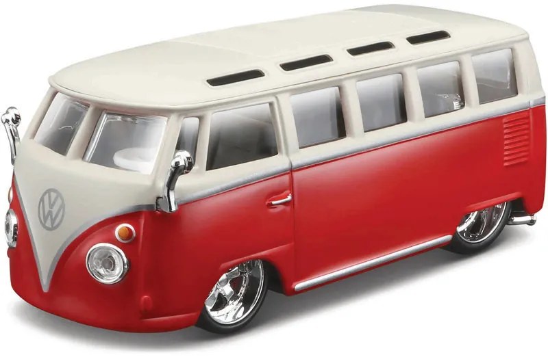Bburago volkswagen van samba 1:32 červeno-bílá