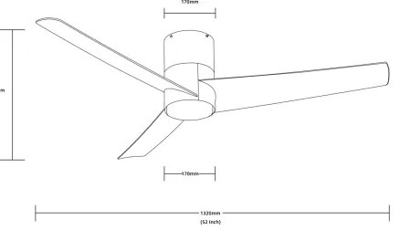 Immax NEO 07135-S-LED Stropní ventilátor FRESH 18W/230V Wi-Fi Tuya chrom+DO
