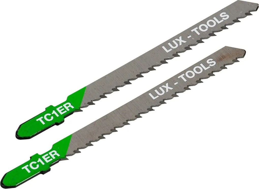 LUX-TOOLS Listy přímočaré pily s negativním náklonem zubů upínání T, 2 ks
