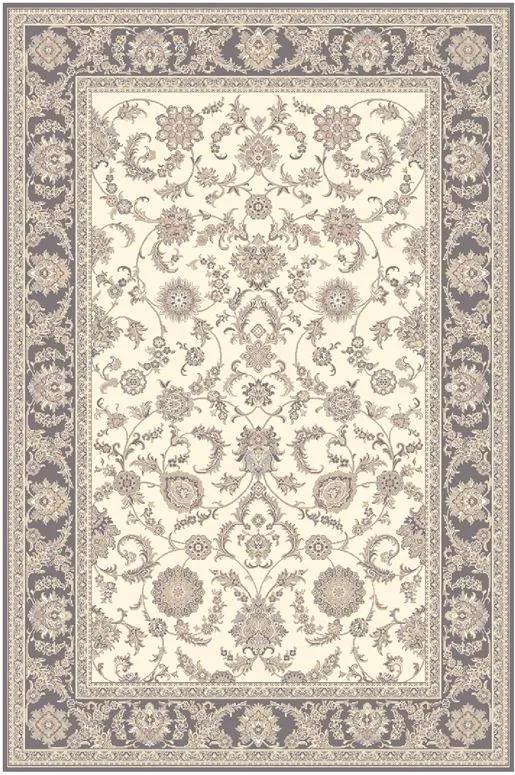 Agnella klasický vlněný koberec Isfahan Anafi Alabaster béžový šedý Rozměr: 200x300 cm