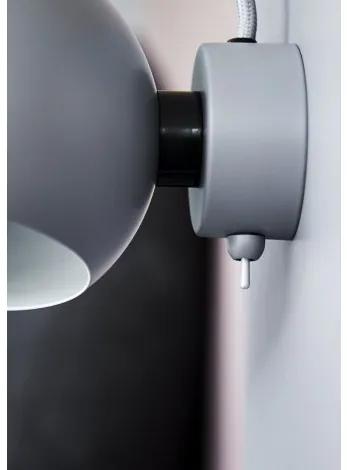 Nástěnná lampa Ball s USB, šedá matt Frandsen lighting 4016 276016011