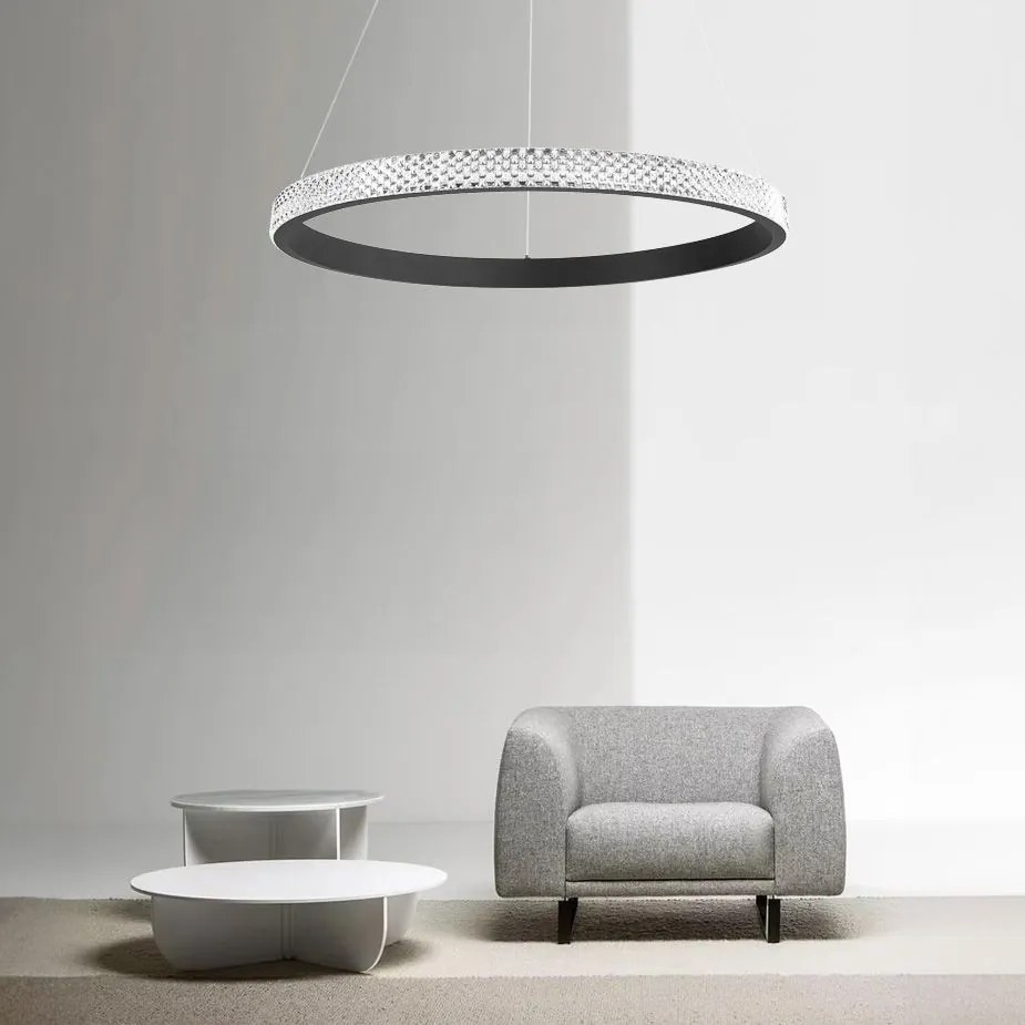 Toolight Toolight, LED stropní svítidlo, 4000K, 24W, APP1512-CP, černá, OSW-05473