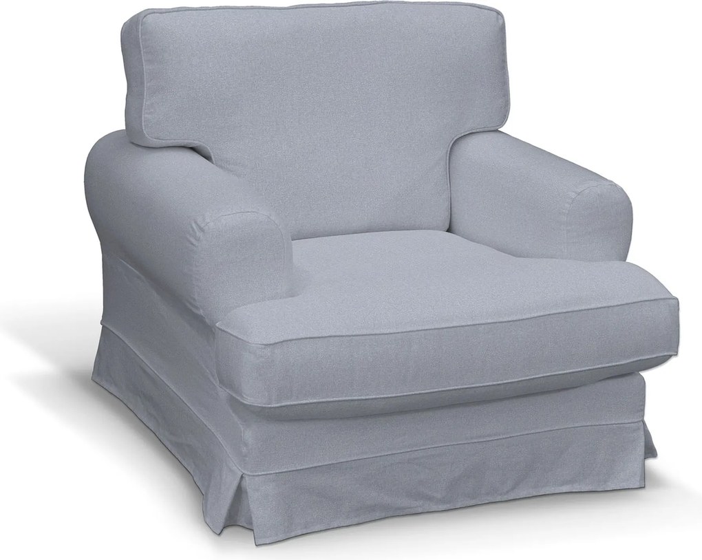 Potah na křeslo IKEA Ekeskog barva modrá látka pletený vzor