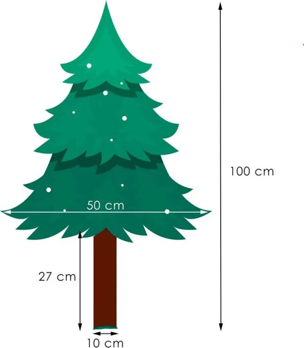Vánoční stromek Jedle na kmínku 100 cm
