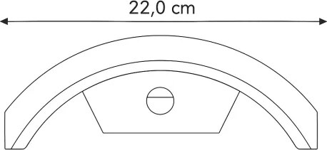 Brilagi - LED Venkovní nástěnné svítidlo se senzorem ARCELO LED/8W/230V IP54