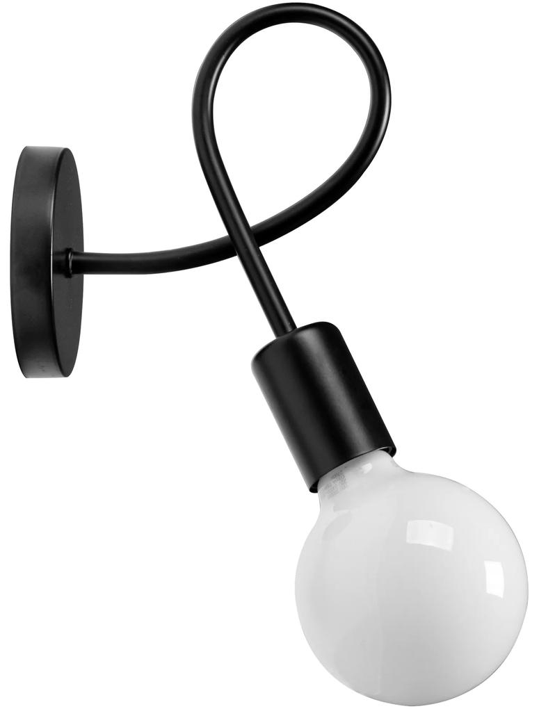 MAXMAX Nástěnné svítidlo SPINDEL 1 - černé