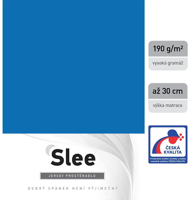 Slee jersey prostěradlo - královská modř Rozměr: 90 x 200 cm