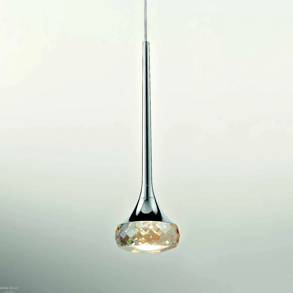 Axolight Fairy, designové závěsné svítidlo,  1x6,6W LED, ambrové sklo, prům. 9cm