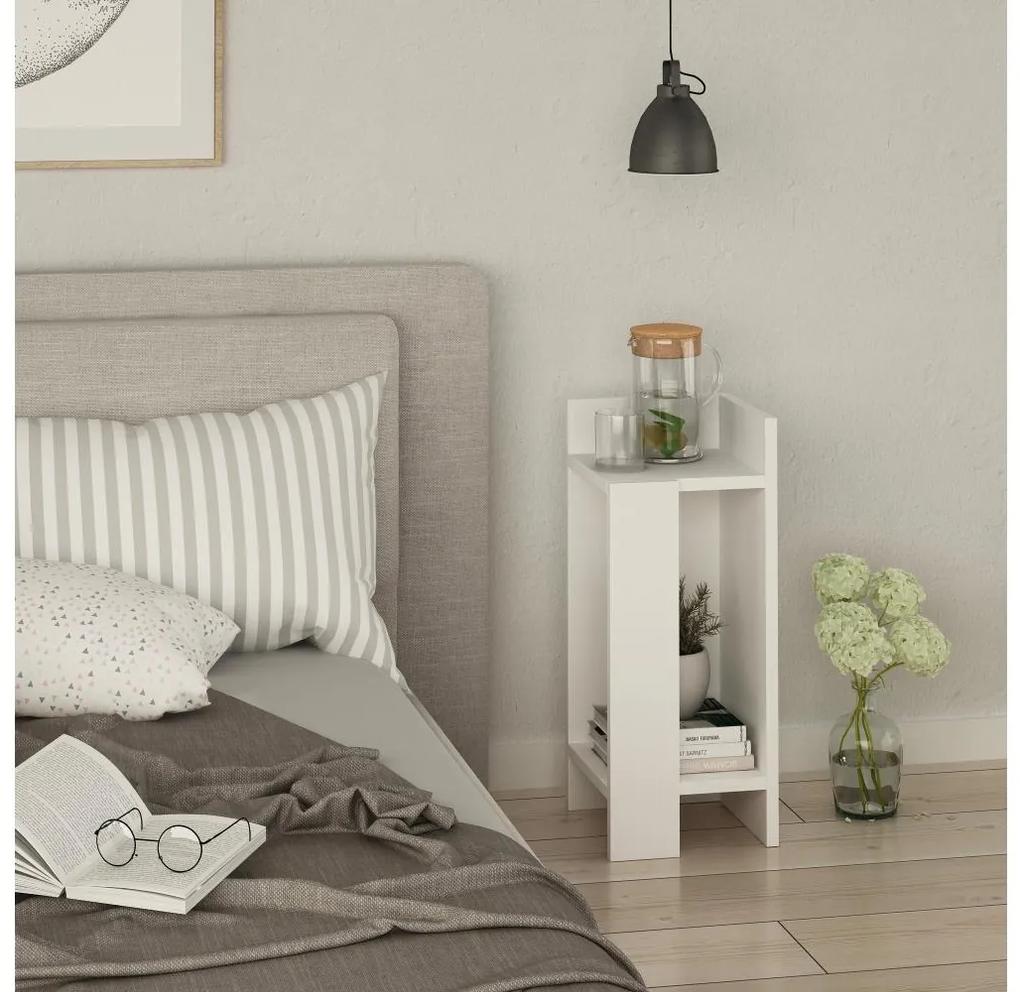 Asir Noční stolek ELOS 60x25 cm bílá AS0604