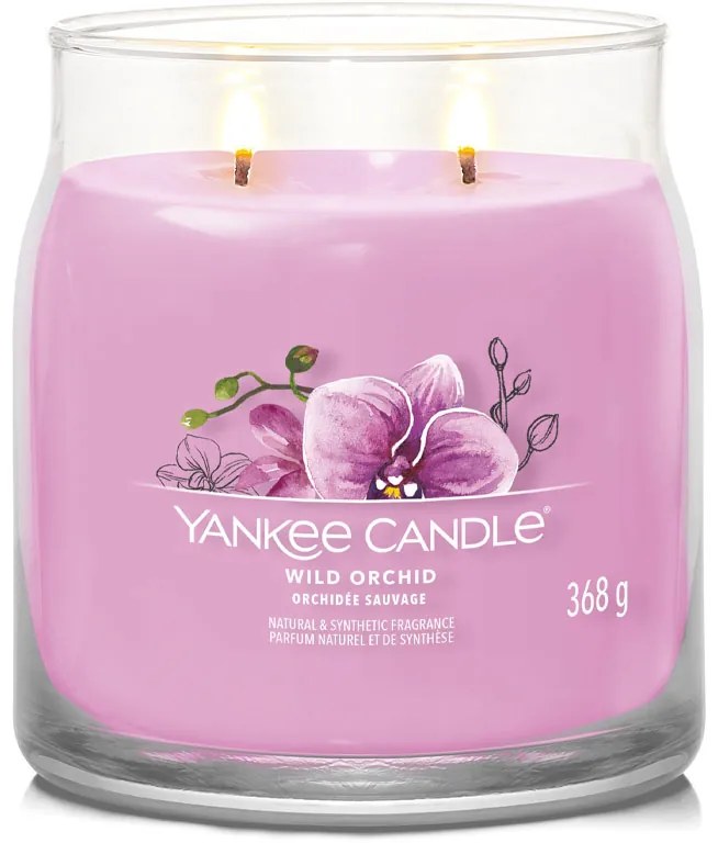 Yankee Candle – Signature svíčka Wild Orchid (Divoká orchidej) Velikost: velká 567 g