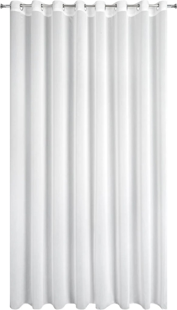 ZÁCLONA NA KROUŽCÍCH TIRSA 300 CM X 250 CM CM BÍLÁ