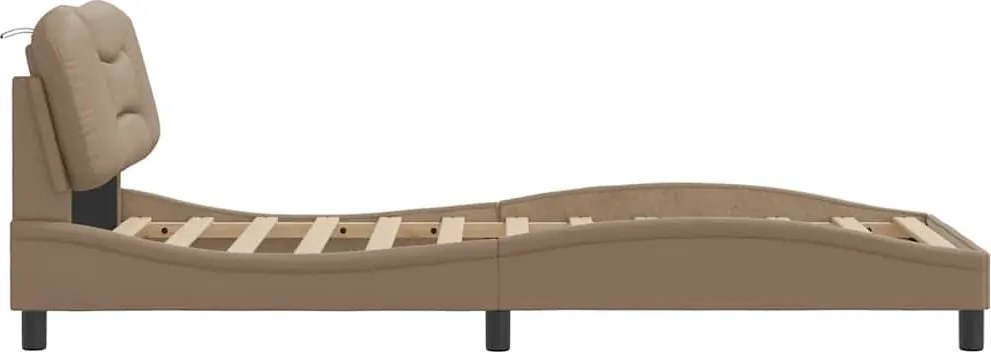 Rám postele bez matrace Hvar cappuccino 80 x 200 cm umělá kůže 3207964