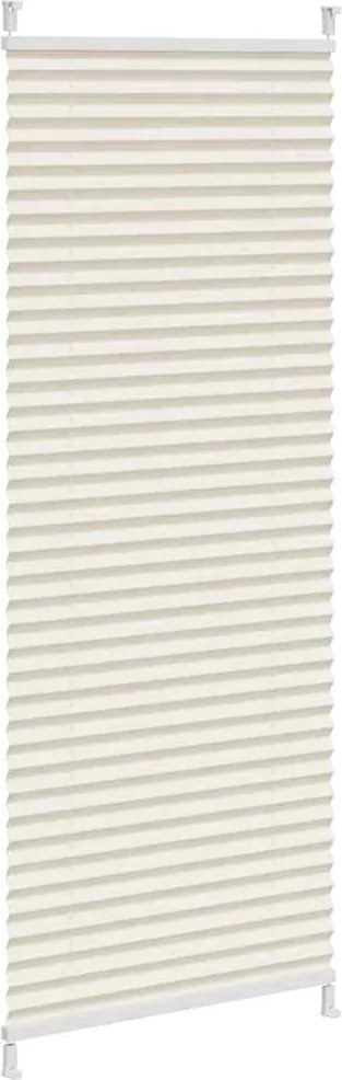 Plisovaná roleta 60 x 125 cm krémová 240626