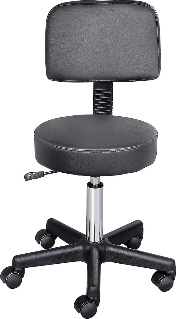HOMCOM Rolling stool Pracovní stolička Kosmetická stolička Otočná stolička Profesionální salon