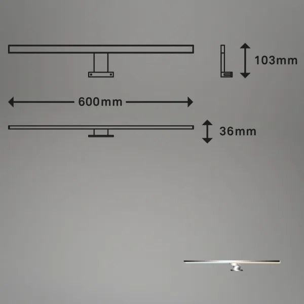 Briloner 2299-018 -LED Stmívatelné koupelnové osvětlení zrcadla LED/8W/230V IP44