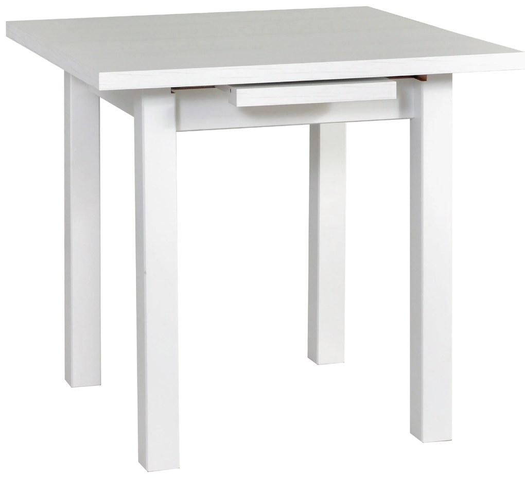 Jídelní stůl Argo 7 Zvolte barvu horní desky: Bílý (borovice andersen), Zvolte barvu nožek: Bílá