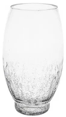 Váza Sia Home Fashion skleněná rozpraskaná čirá ALBA 35x20cm