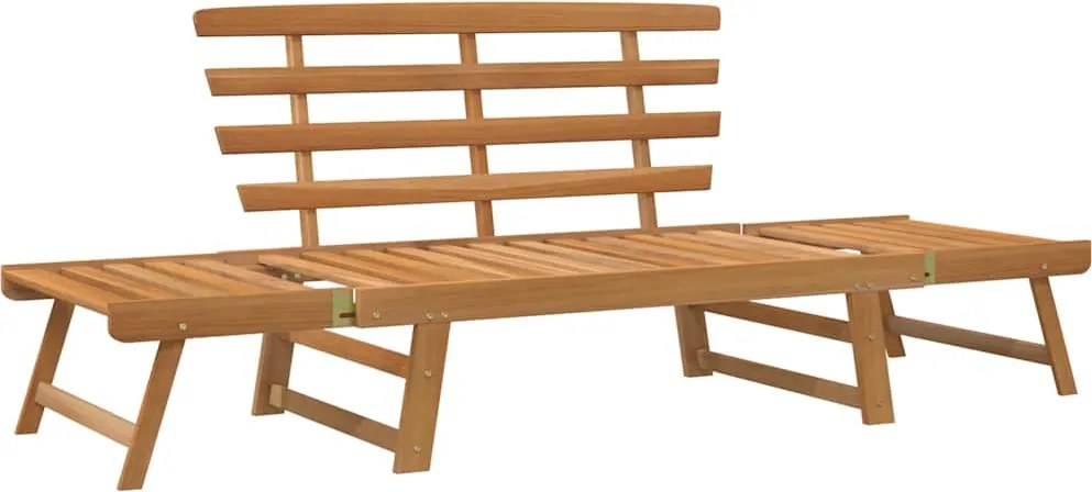Zahradní lavice 2 v 1 190 cm masivní akácie 316471