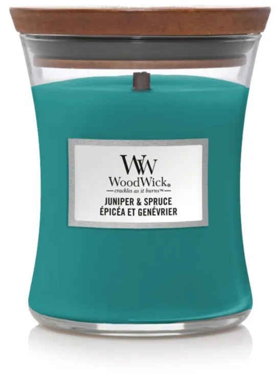 WoodWick - Juniper & Spruce, váza střední 275 g