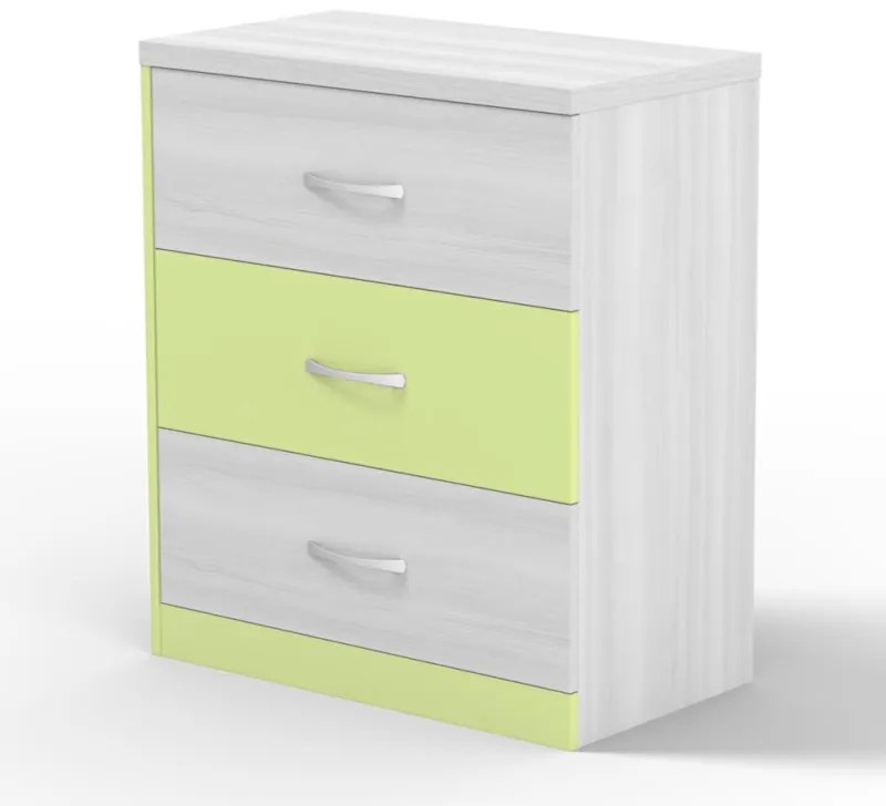 Komoda Bradop CASPER C103 creme-limetka
